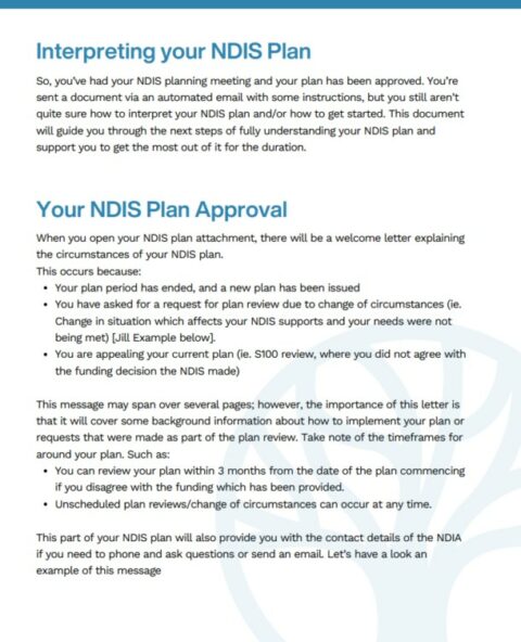 Guide - Interpreting Your NDIS Plan Part 1 - ASR Accessible Products